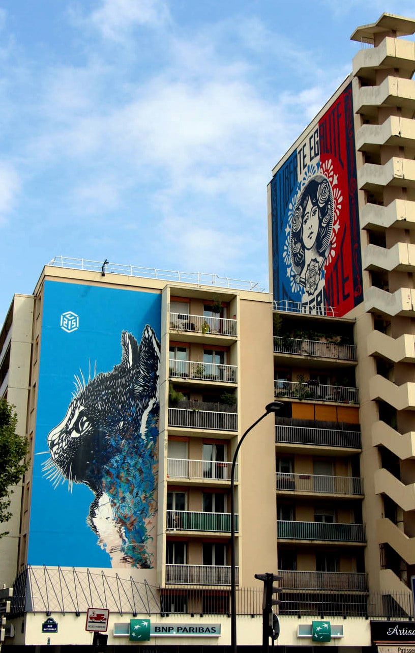 Paris 13ème, les fresques autour du métro Nationale - François-Régis ...