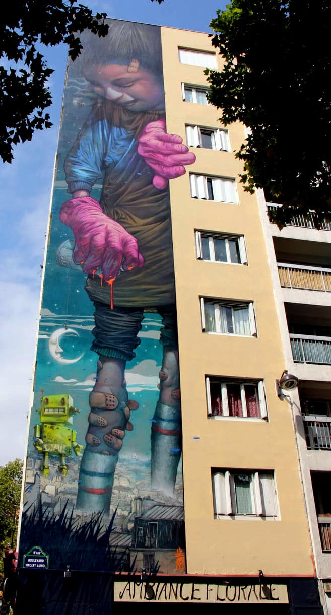 Paris 13ème, les fresques autour du métro Nationale - François-Régis ...