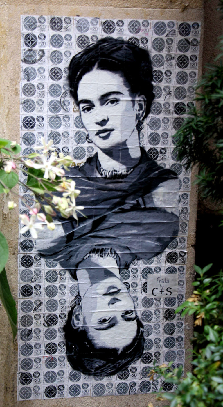 Le street art et les peintres: Frida Kahlo - François-Régis Street Art