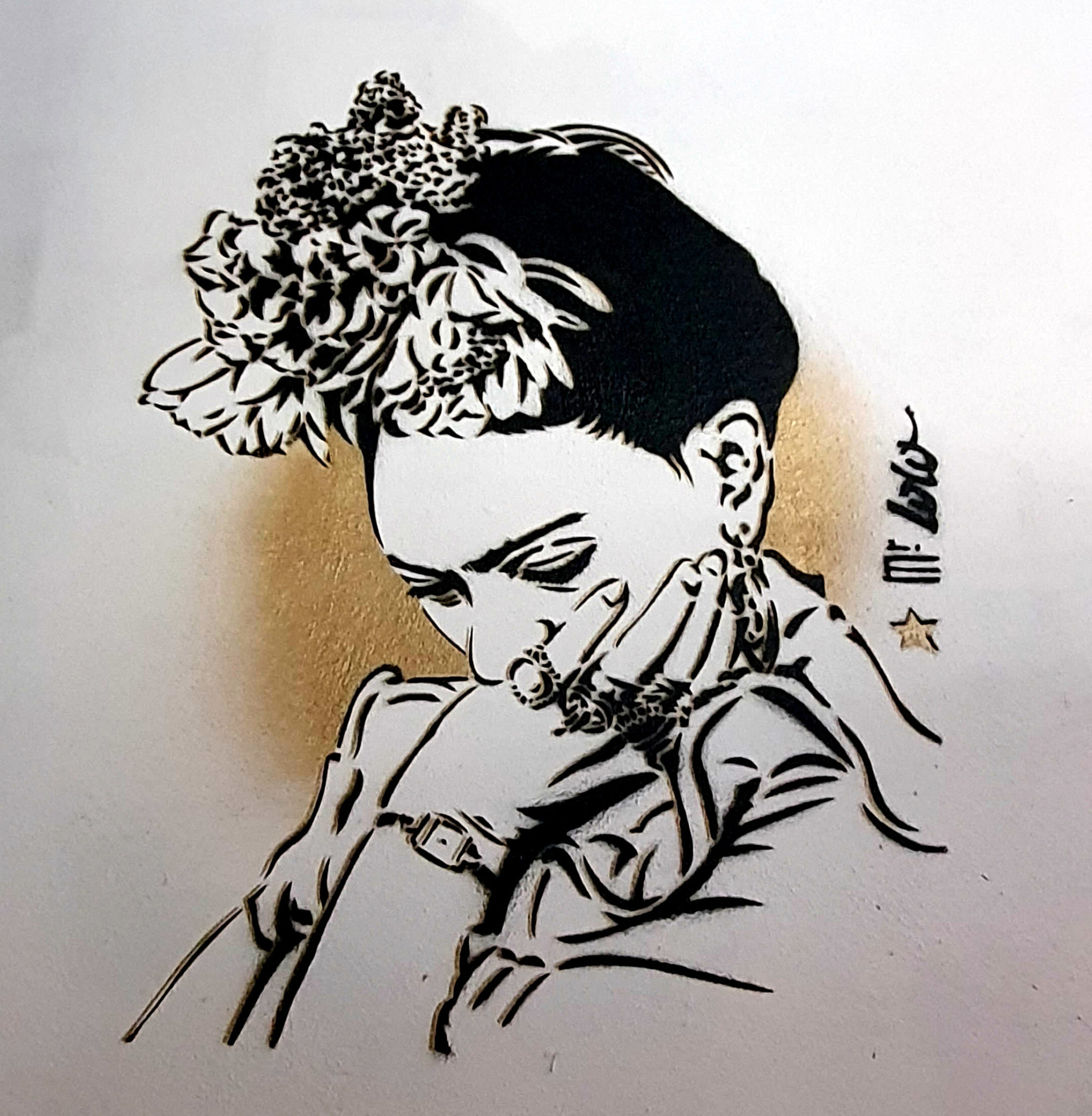 Le street art et les peintres: Frida Kahlo - François-Régis Street Art