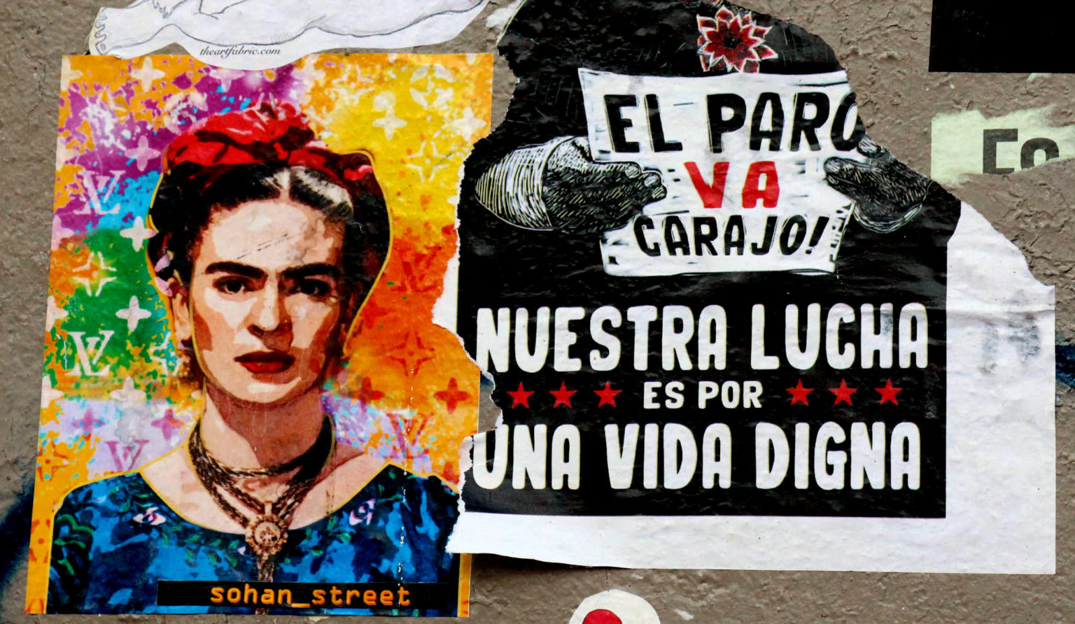 Le street art et les peintres: Frida Kahlo - François-Régis Street Art